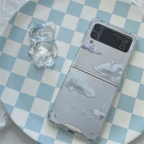 무료배송당일출고 감성 구름 달 미러 거울 문라이트 케이스 폰케이스 아이폰 15 14 13 12 11 미니 프로 갤럭시 노트 10 20 S20 S21 S22 S23