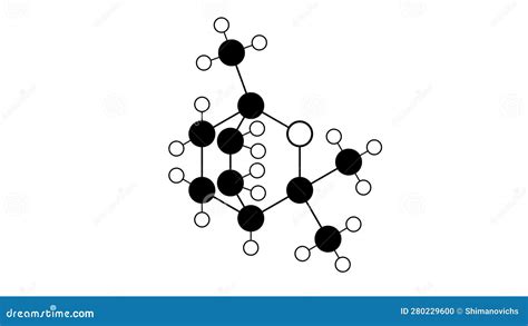 Eucalyptol Molecule Structural Chemical Formula Ball And Stick Model