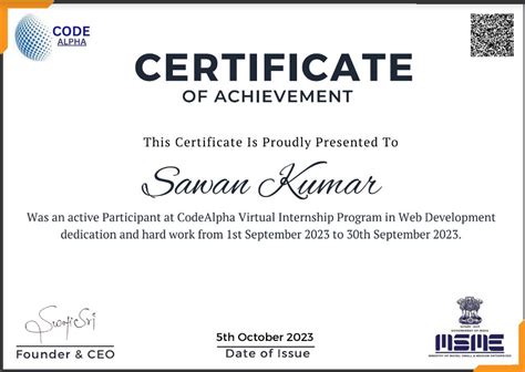 Sawan Kumar On Linkedin Codealphainternship Webdev
