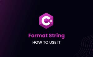 C Format String How To Use It Correctly 2025