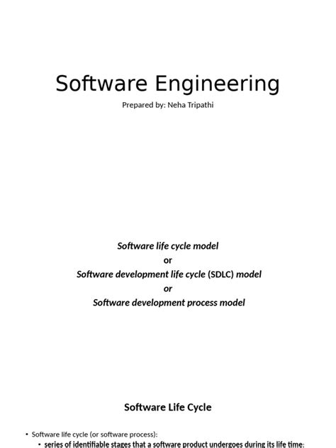 7 Software Life Cycle Pdf Software Development Process Systems Thinking