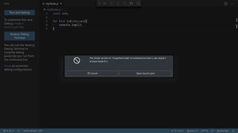 Bug While Debugging Nodejs In Ubuntu Using Snap Installed Version Of Node And Code Insiders