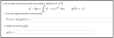 Solved Consider The Following Initial Value Problem Defined