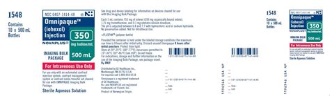 Omnipaque Injection Package Insert
