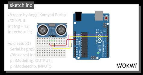 Ultrasonic Wokwi Esp32 Stm32 Arduino Simulator