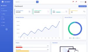 Free Modern Admin Dashboard HTML Template DesignHooks