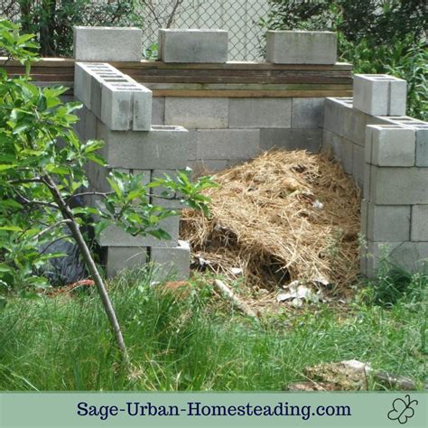 Cinder Block Compost Bin