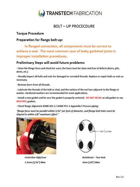 Torque Procedure Revised 214 Pdf