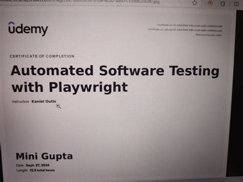 Mini Gupta On Linkedin Thanks For Creating This Wonderful Playwright Course