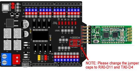 OSOYOO Model V Robot Car Lesson Imitation Driving With Bluetooth OSOYOO Motor Shield V