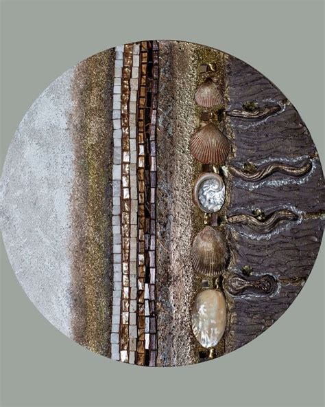 Интерьерная картина с камнями в бежевых тонах абстракция мозаика в интернет магазине Ярмарка