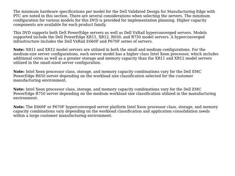 Bill Of Materials Dell Validated Design For Manufacturing Edge With Ptc Design Guide Dell