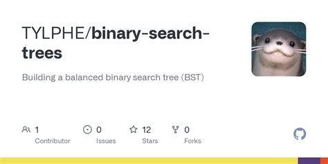 Github Tylphebinary Search Trees Building A Balanced Binary Search Tree Bst