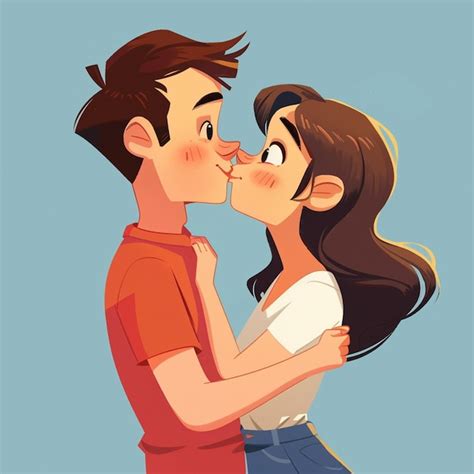 Premium Photo International Kissing Day Illustration Love Passion Kiss