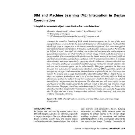 Hooshiar Ahmadpanah On Linkedin Pdf Bim And Machine Learning Ml Integration In Design