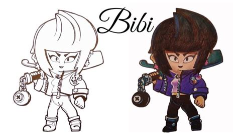 How To Draw Bibi From Brawl Stars