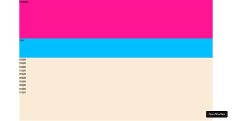 Sticky Headerno Js Codesandbox