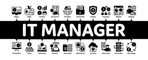 It Manager Developer Minimal Infographic Banner Vector 17384785 Vector Art At Vecteezy