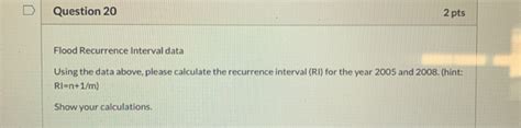 Solved 16 2 Points Please Calculate The Recurrence