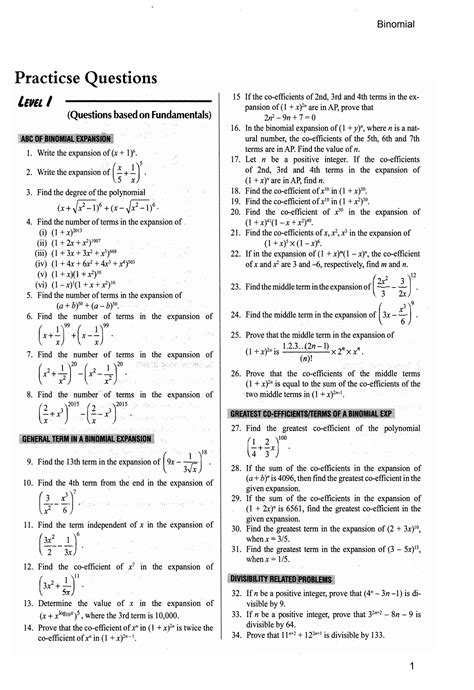 SOLUTION 10 Binomial Theorem Studypool