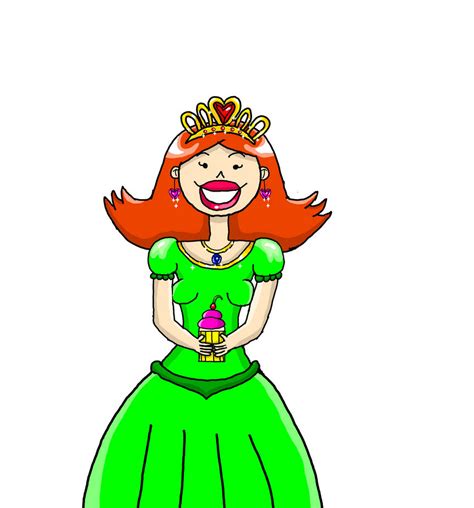Red Headed Princess Holding A Cupcake By Rainbotproductions14 On Deviantart
