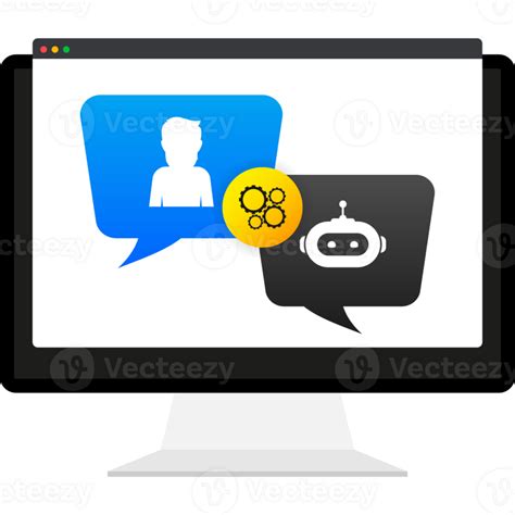 Chatbot Icono Concepto Charla Larva Del Moscardón O Charlatán Robot Virtual Asistencia De