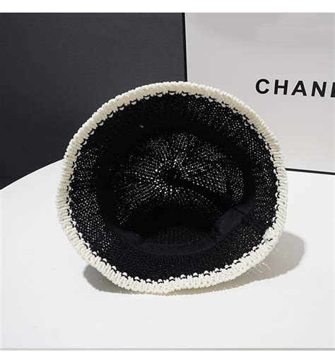 Badu Bg Дишаща куха плетена шапка с кофа Дамска модна шапка за мивка Тънка пролетна и лятна