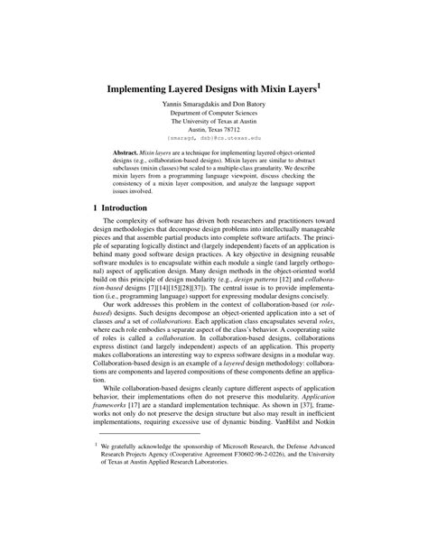 pdf implementing layered designs with mixin layers