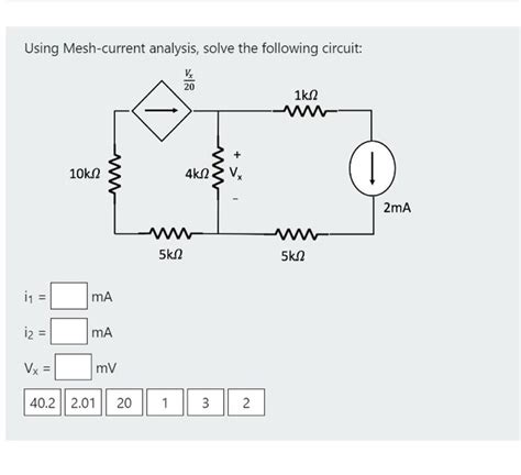 Solved Using Mesh-current analysis, solve the following | Chegg.com