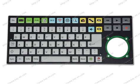 flexible printed circuit electronic push button membrane keyboard with