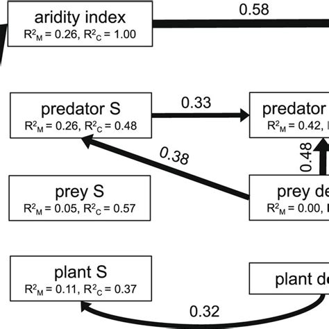 Piecewise Structural Equation Model Showing Significant P Download Scientific Diagram