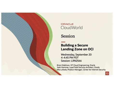 Brian Eidelman On Linkedin Oraclecloudworld Oraclecloudinfrastructure Landingzone