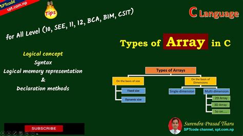 Logic On Single Dimensional Array C Program To Take Nth Integers And