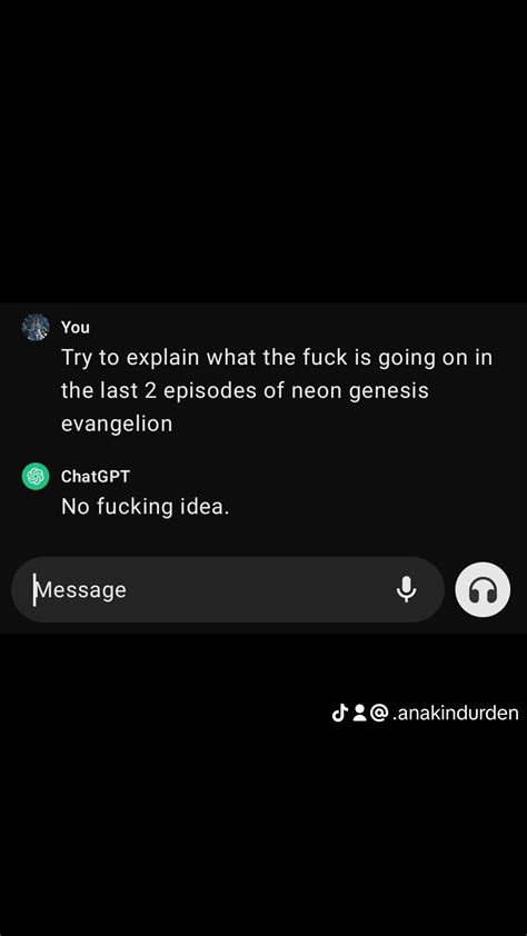 Chat Gpt Gets It Rneongenesisevangelion