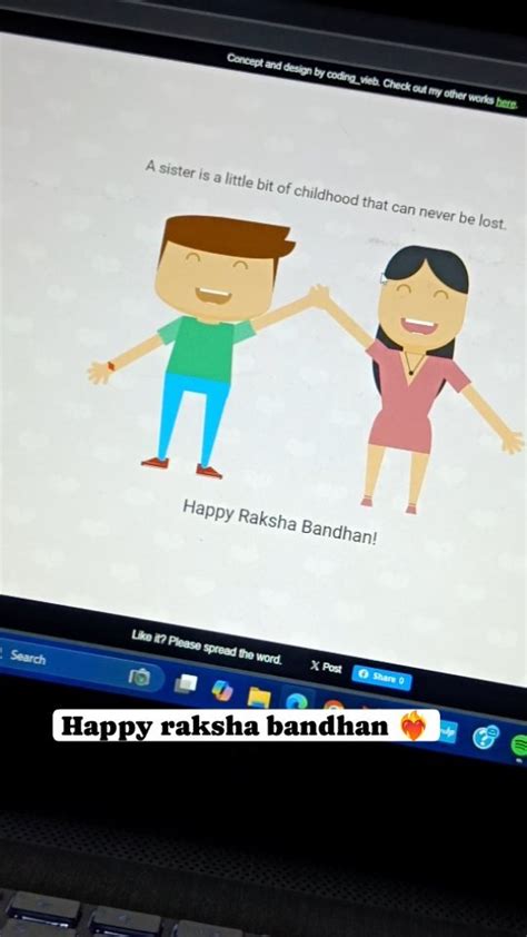 Coding Hub Happy Raksha Bandhan Css Html Javascript