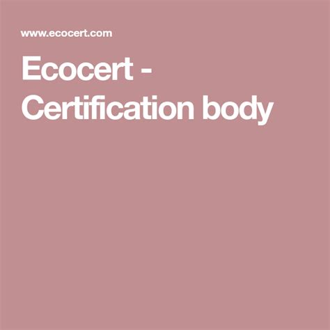 Ecocert Certification Body Natural Health Benefits Of Organic
