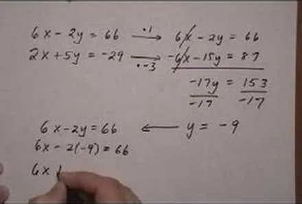 How To Solve A Linear System By Elimination Method Math WonderHowTo