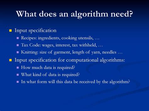 algorithms the recipe for computation ppt download
