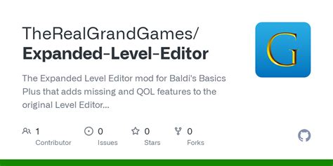 Github Therealgrandgamesexpanded Level Editor The Expanded Level