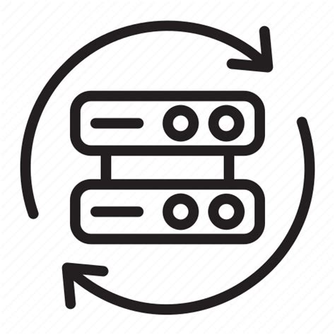 Transfer Servers Base Hosting Server Networking Icon Download On