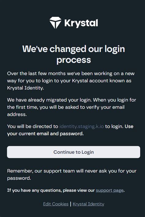 How Do I Login To My Krystal Client Area Using Krystal Identity