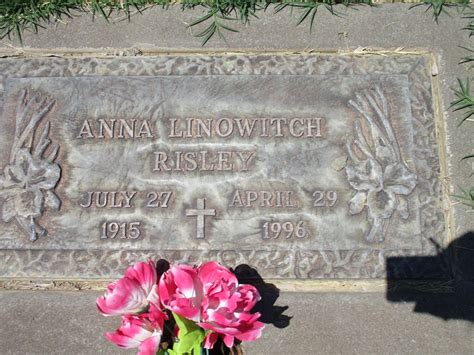 Anna Linowitch Risley 1915 1996 Find A Grave Memorial