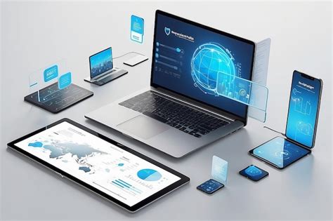 Premium Photo Modern Cloud Software Empowering Remote Work And Data