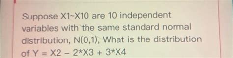 Solved Suppose X X Are Independent Variables With The Chegg Com