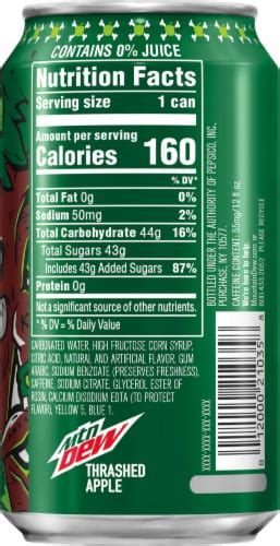 Mountain Dew® Thrashed Apple Dew Soda Can 12 Fl Oz King Soopers