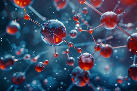 Premium Photo Abstract Molecule Structure Research In Molecular Chemistry