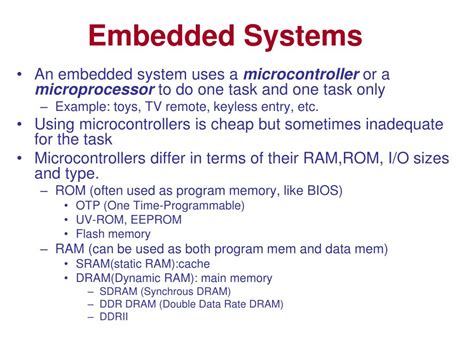 Ppt Lecture 01 Introduction To Microcomputer And Embedded Systems
