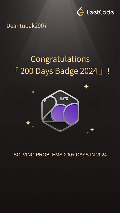 Tuba Khan On Linkedin Leetcode Codingjourney Achievementunlocked 200dayschallenge