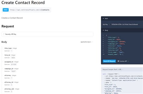 Centrex Api Documentation Centrex Software