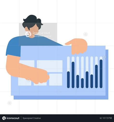 Employee Turning Number Into Narratives Illustration Free Download Science And Technology